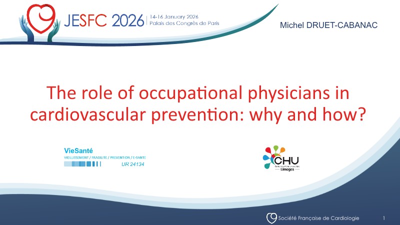 Rôle du médecin du travail dans la prévention cardio-vasculaire ...